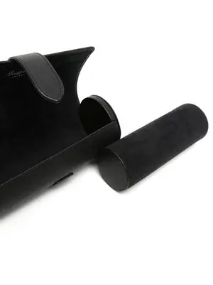 RAPPORT LONDON Berkely Leather 3-watch Roll - Black