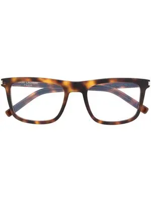 Saint Laurent Tortoiseshell Glasses - Brown