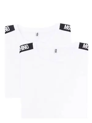 Moschino Two-pack Logo-patch T-shirts - White