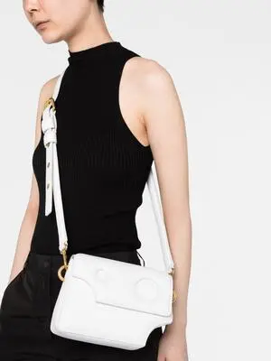 Off-White Burrow Leather Shoulder Bag