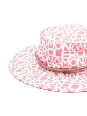 Moncler Logo-print Sun Hat - Pink