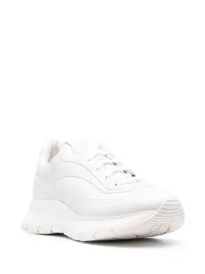 GIANVITO ROSSI 24 Lace-up Sneakers - White