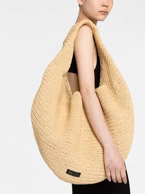 Khaite Large Olivia Raffia Tote Bag