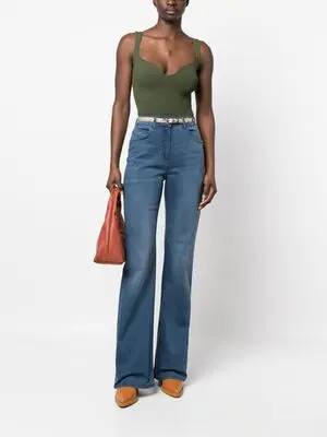 Patrizia Pepe High-waisted Flared Jeans