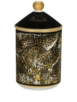 Dolce & Gabbana Leopard-print Scented Candle - Black