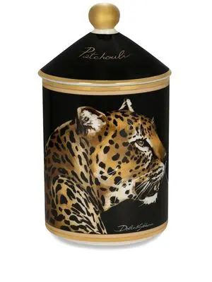 DOLCE & GABBANA CASA Leopard-print Scented Candle - Black