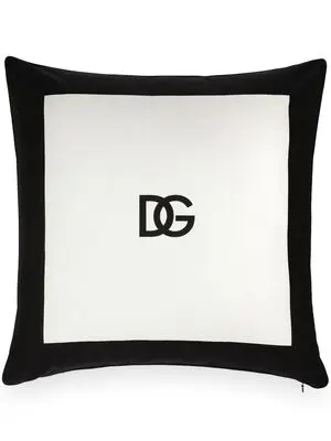 Dolce & Gabbana Logo-print Cushion - Black