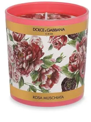 Dolce & Gabbana Floral-print Scented Candle - Pink
