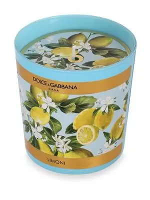Dolce & Gabbana Lemon-print Scented Candle