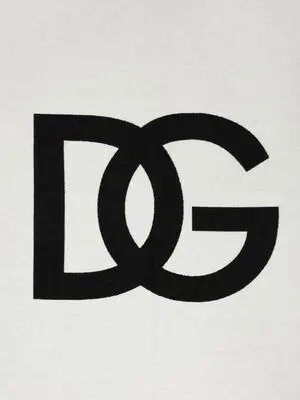 Dolce & Gabbana Logo Pattern Cotton Blanket