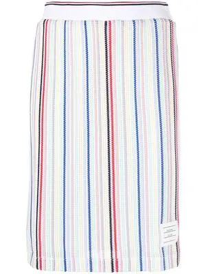 Thom Browne Striped Straight Skirt