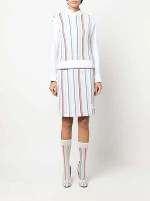 Thom Browne Striped Straight Skirt