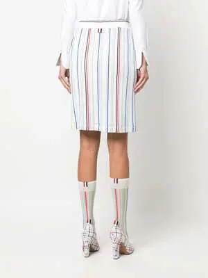 Thom Browne Striped Straight Skirt