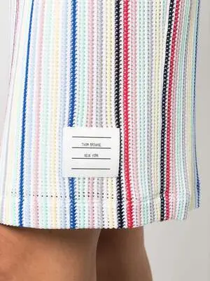 Thom Browne Striped Straight Skirt