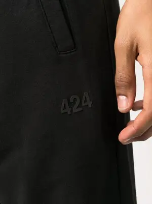 424 Drawstring-waist Cotton Track Pants