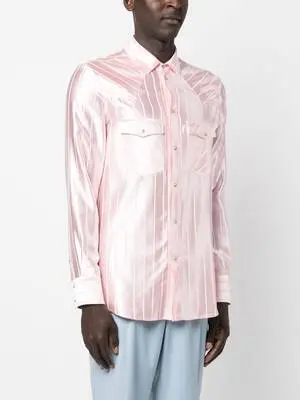 WINNIE N.Y.C Stripe-print Shirt - Pink