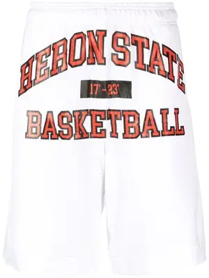 Heron Preston Logo-print Basketball Shorts - White