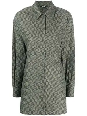 Gcds Logo-print Shirt Dress