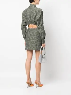 Gcds Logo-print Shirt Dress