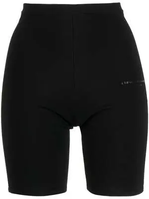 Alexander Wang Logo-print Elasticated Shorts - Black