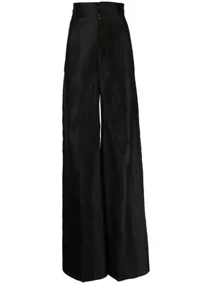 Rick Owens High-waist Wide-leg Trousers - Black