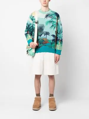 Alanui Palm Tree-print Jumper