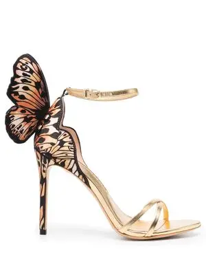 SOPHIA WEBSTER Chiara 110mm Heeled Sandals - Yellow