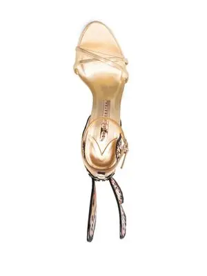 SOPHIA WEBSTER Chiara 110mm Heeled Sandals - Yellow