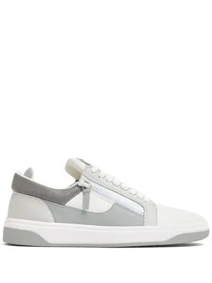 GIUSEPPE ZANOTTI Double-zip Low-top Sneakers - White