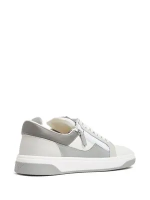GIUSEPPE ZANOTTI Double-zip Low-top Sneakers - White