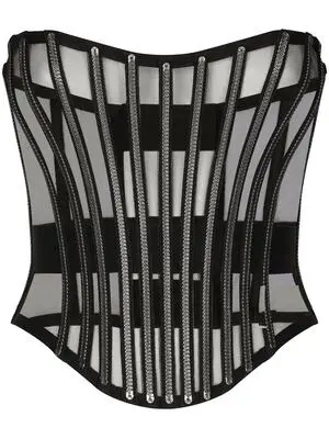 Dolce & Gabbana Boned Bodice Belt - Black