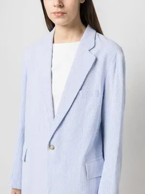 Denimist Pinstripe Pattern Blazer