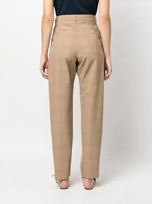 LEMAIRE Check-print High-waisted Trousers