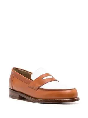 Grenson Color-block Leather Loafers