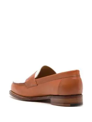 Grenson Color-block Leather Loafers