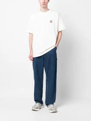 Carhartt Work In Progress Nelson Logo-patch Short-sleeve Cotton T-shirt