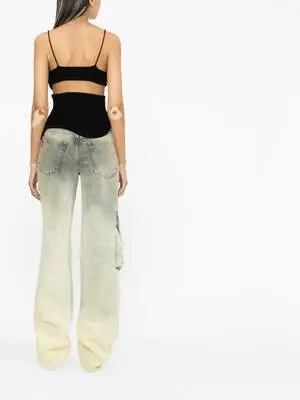 Off-White Cut-out Ribbed-knit Top
