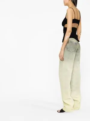 Off-White Cut-out Ribbed-knit Top