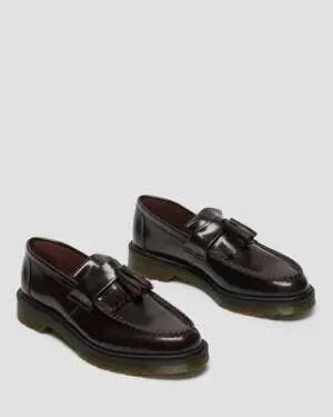 Dr. Martens Adrian Arcadia Leather Tassel Loafers - Red