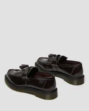 Dr. Martens Adrian Arcadia Leather Tassel Loafers - Red