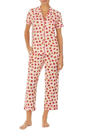 Kate Spade New York Print Short Sleeve Pajamas Blush/ Pt
