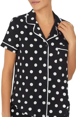 Kate Spade New York Print Short Sleeve Pajamas - Dot