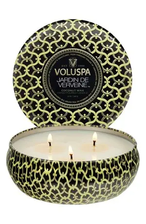 Voluspa Jardin De Verveine 3-wick Tin Candle
