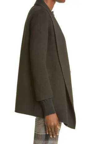 Theory Clairene Luxe Shawl Collar Coat