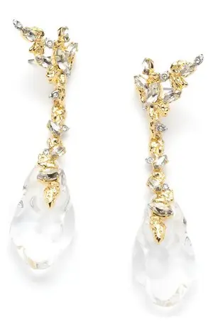 Alexis Bittar Dream Rain Linear Drop Earrings - Gold