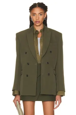 Wardrobe.NYC Double Breasted Blazer - Military