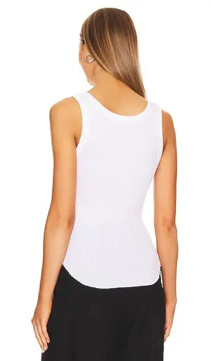 Enza Costa Pointelle Baseball Tank