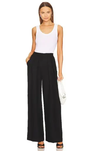 Enza Costa Pointelle Baseball Tank