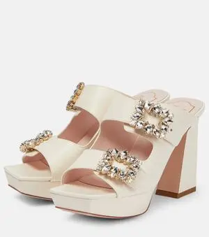 ROGER VIVIER Embellished Leather Sandals
