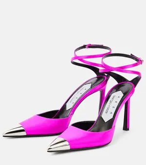 AREA Amazona Slingback Leather Pumps
